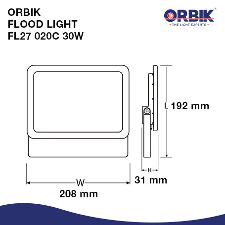 Flood light par sizes store