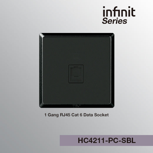 T&J INFINIT HC4211-PC 1 Gang RJ45 Cat 6 Data Socket – Rockford