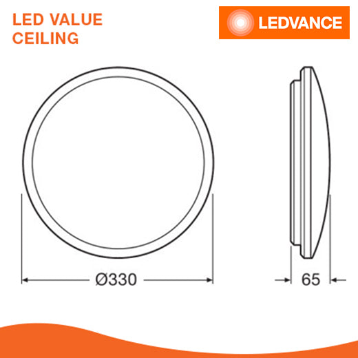 LEDVANCE LED ECO CEILING LIGHT 20W – Rockford