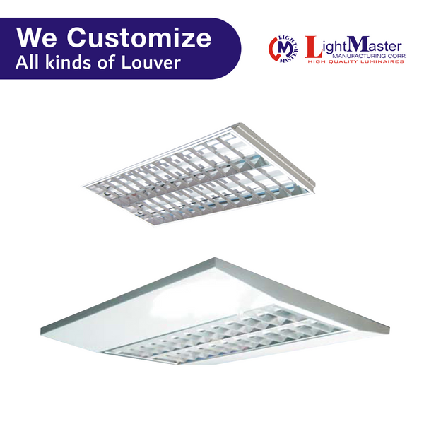 Louvered Fluorescent Fixture